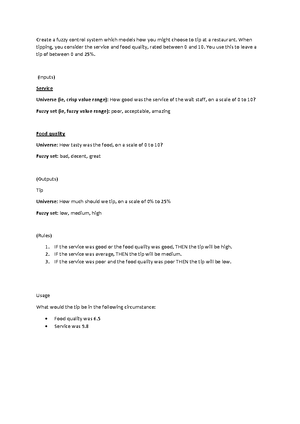 Inference(Material 2) - Fuzzy Inference Process • What are the steps involved in creating a ...