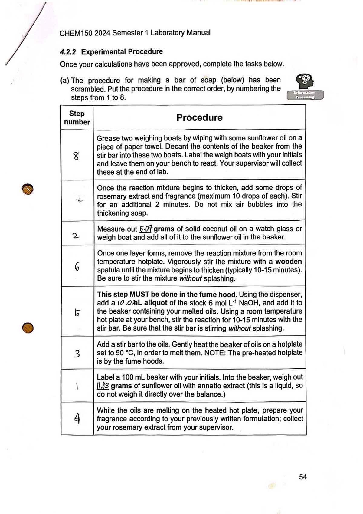 Chem3 - practical assignments - CHEM150 2024 Semester 1 Laboratory ...