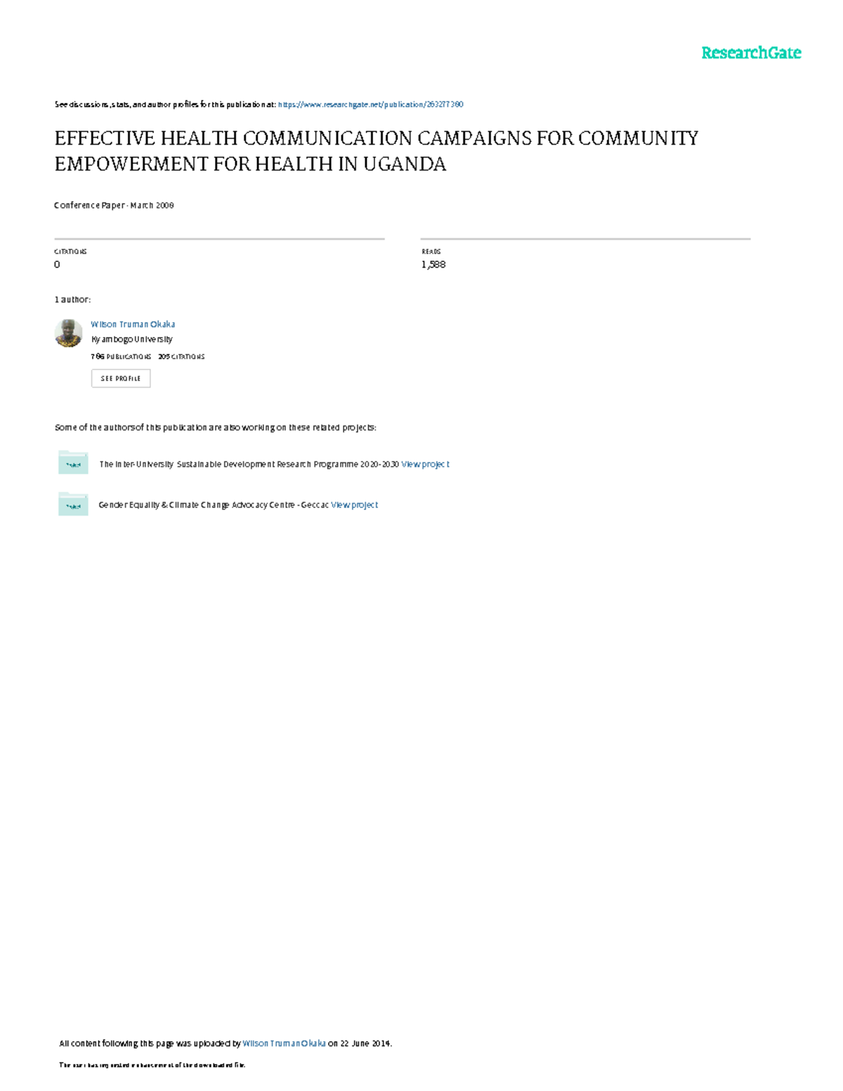 Effective Health Communication Campaigns FOR Community Empowerment FOR ...