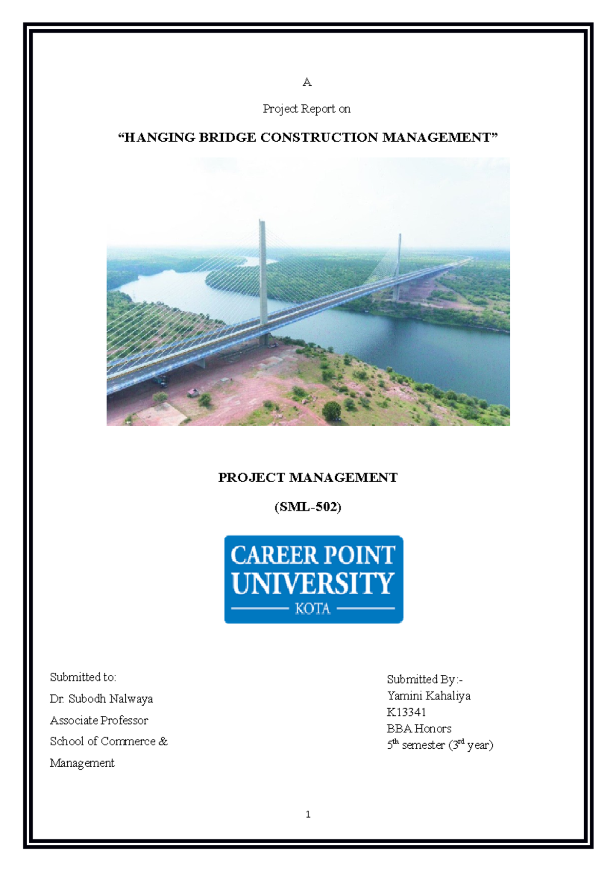 391781718 project management assignment docx - A Project Report on ...