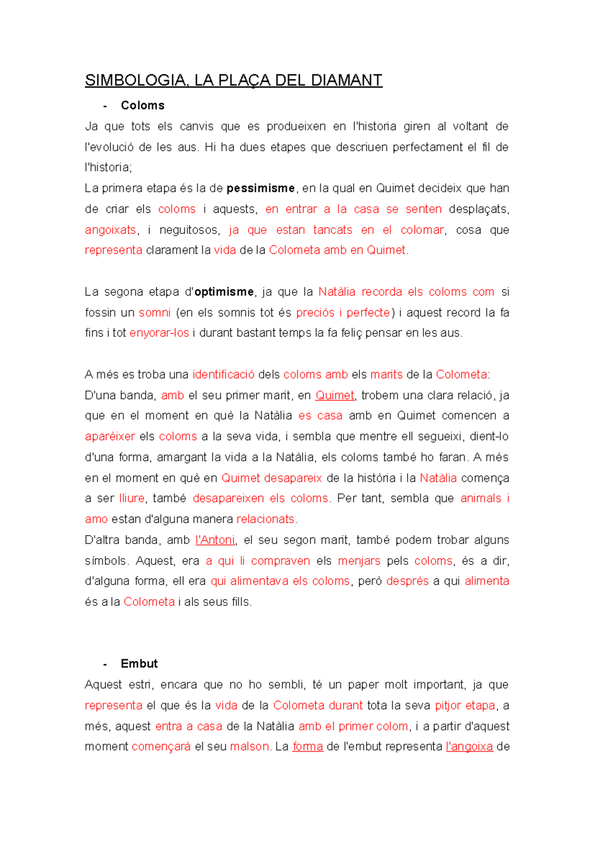 Simbologia, la plaça del diamant - SIMBOLOGIA, LA PLAÇA DEL DIAMANT ...