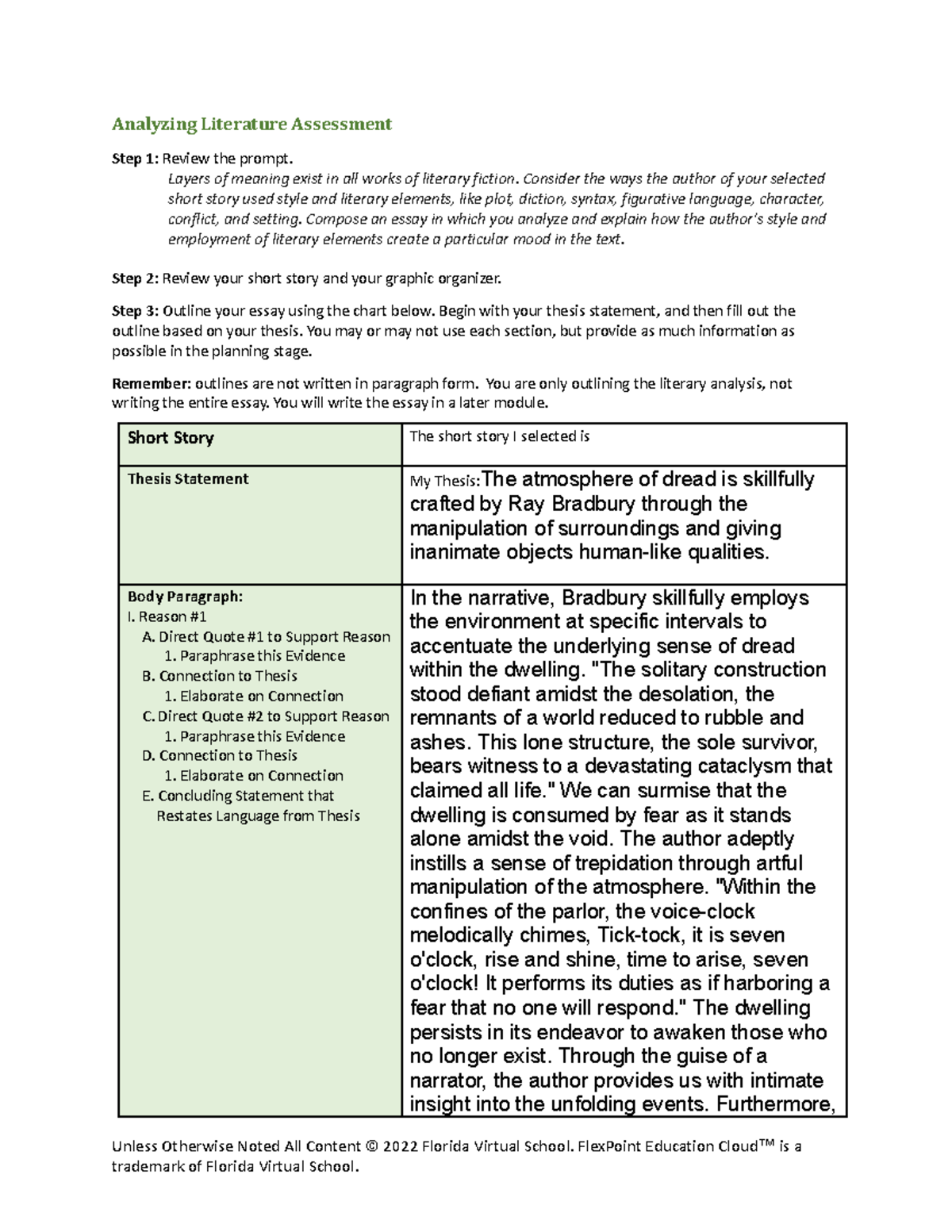Copy of 1.03 Assessment.docx - Analyzing Literature Assessment Step 1 ...