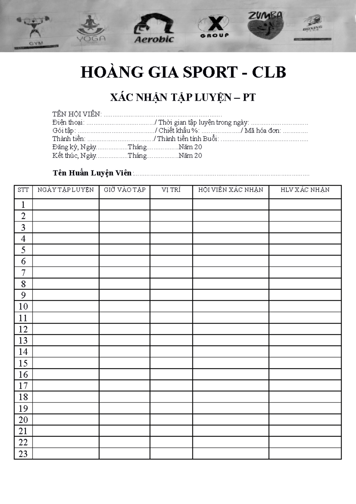 Hoàng GIA Sport - sfg fdgfg - HOÀNG GIA SPORT - CLB XÁC NHẬN TẬP LUYỆN ...
