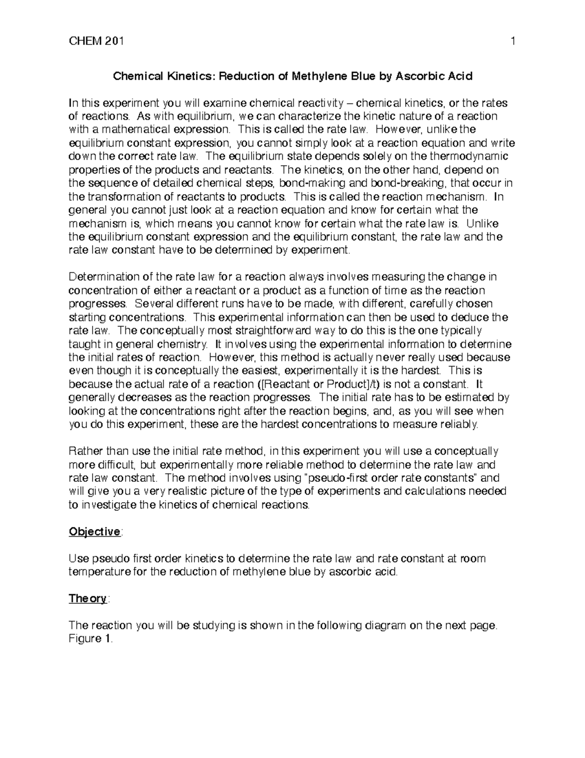 Kinetics - As with equilibrium, we can characterize the kinetic nature ...