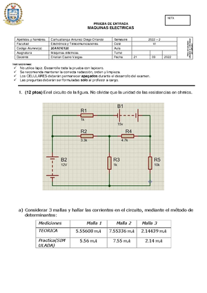GUIA 6 Transformador 2022-2 - jj INFORME DE PRACTICA N° 6 Curso: MÁQUINAS ELÉCTRICAS Tema: - Studocu