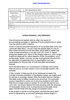 The Eight Visual Variables in DV - Topics Covered 1. The Eight Visual ...