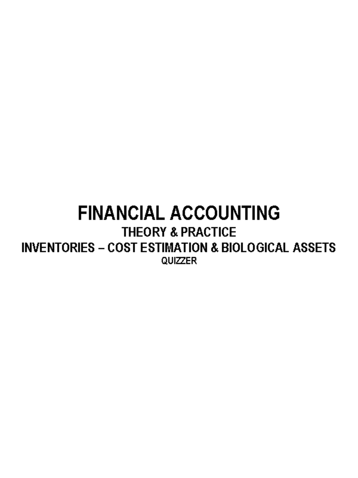 Pdfcoffee - jbxKJBakFCJBSZ - FINANCIAL ACCOUNTING THEORY & PRACTICE INVENTORIES – COST - Studocu