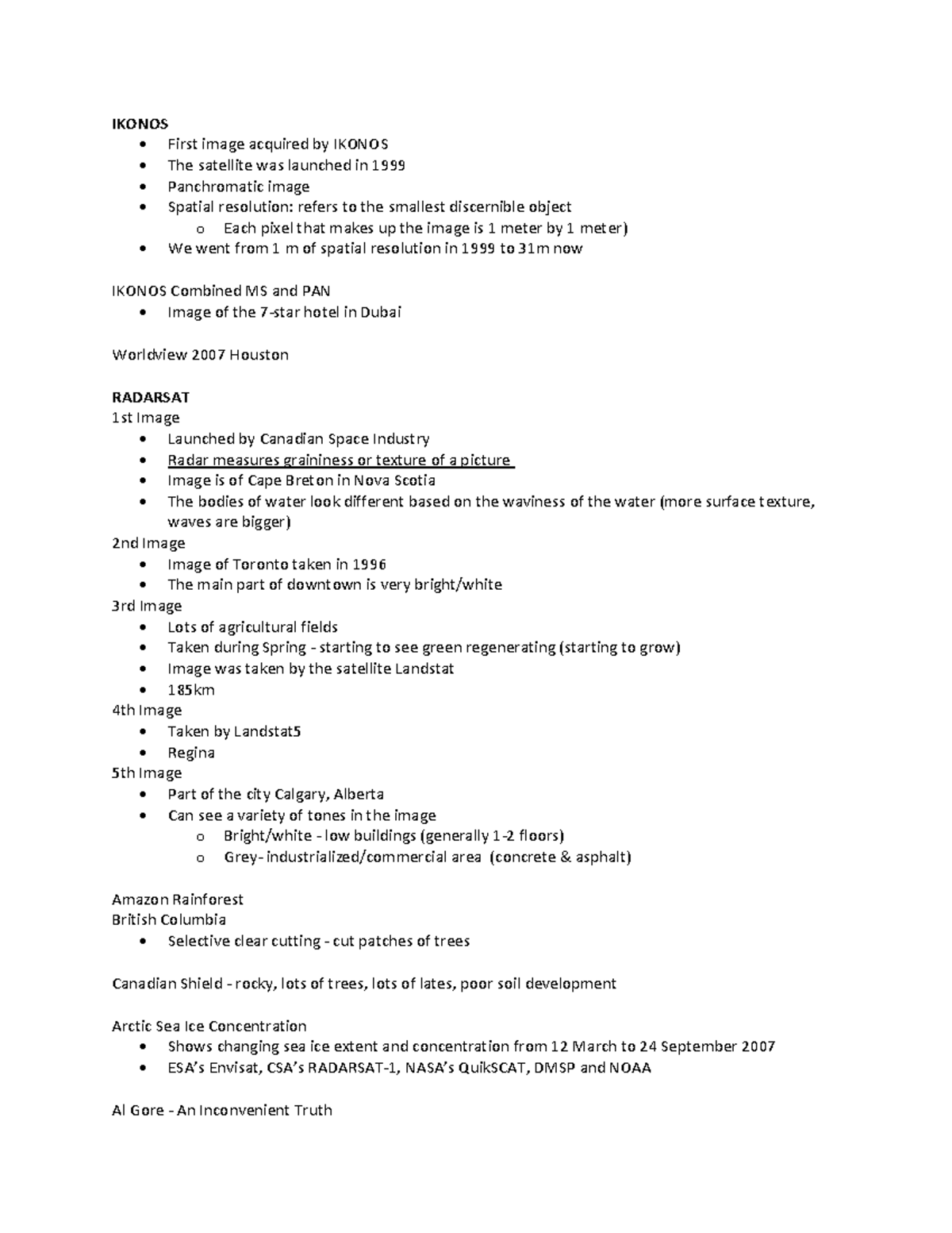Geo 2 - geo - IKONOS First image acquired by IKONOS The satellite was ...