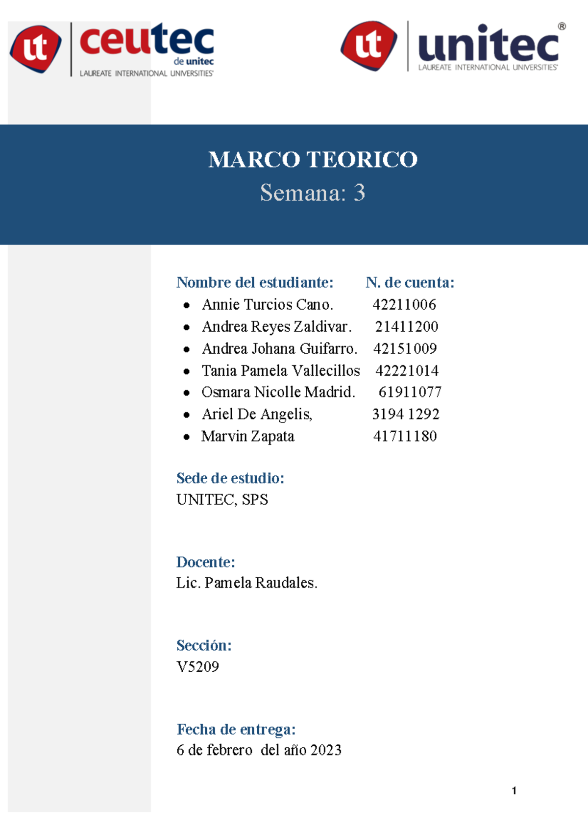 Grupo 2-Co. Marco Teorico - SM3 - Nombre del estudiante: N. de cuenta ...