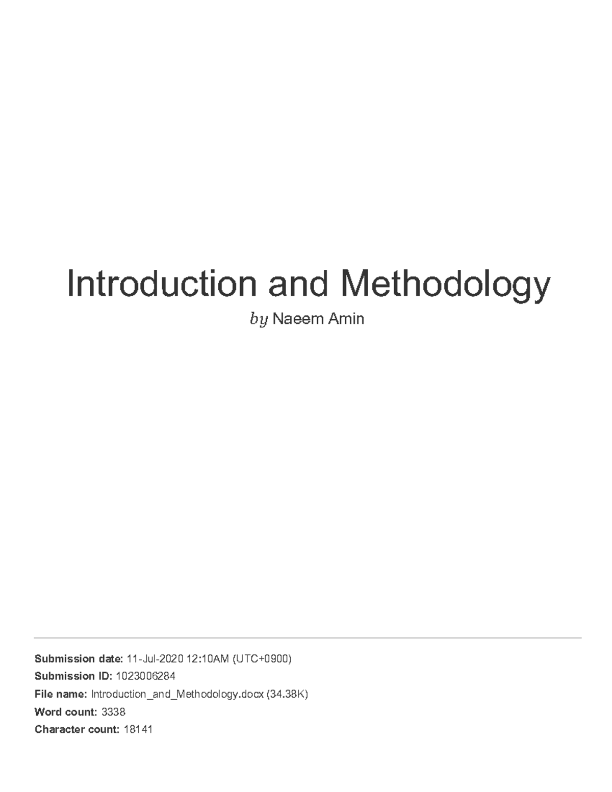 How to write Introduction and Research methodology - Introduction and ...