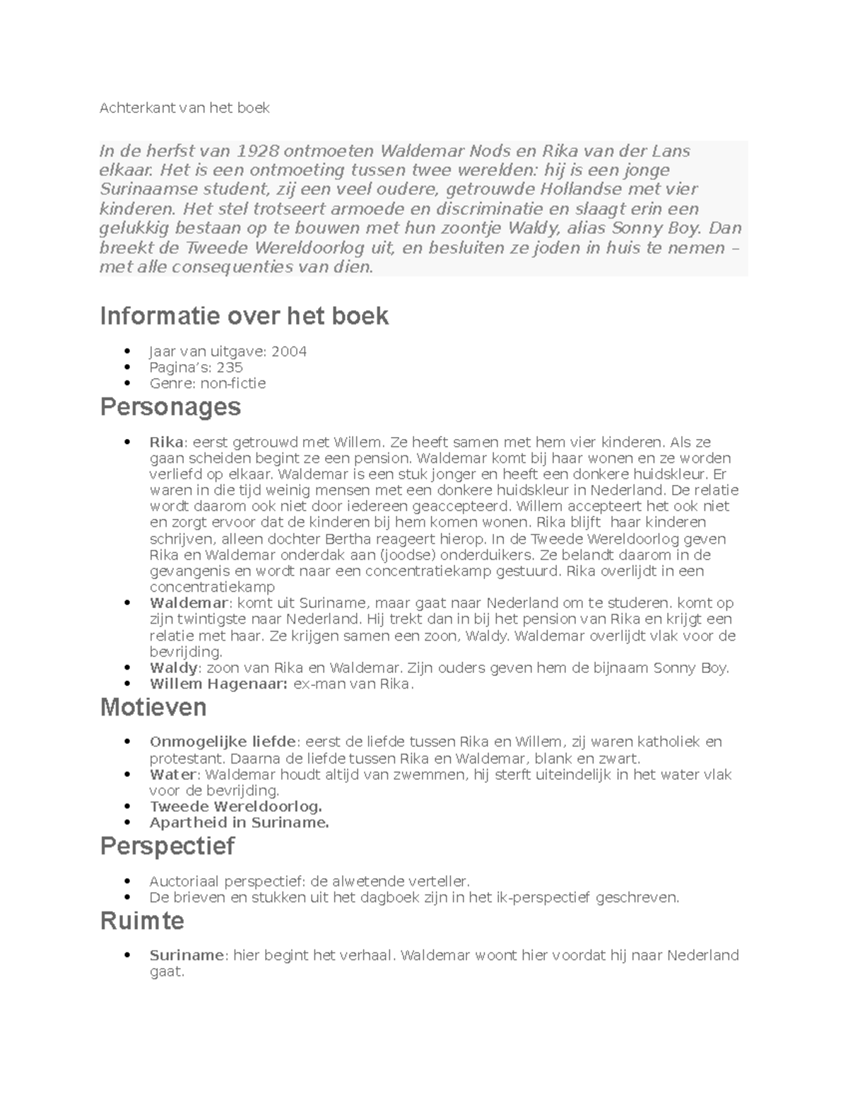 Achterkant van het boeksonyboy - Achterkant van het boek In de herfst ...