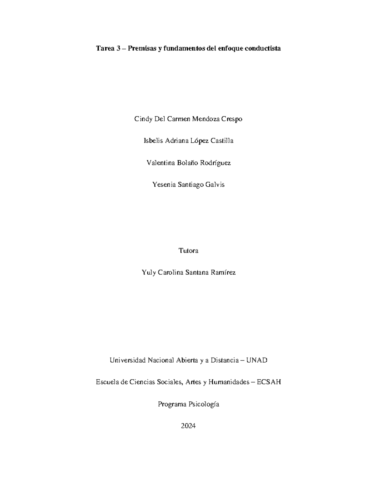Matriz de comprensiones sobre la psicología conductista pdf - Tarea 3 – Premisas y fundamentos ...