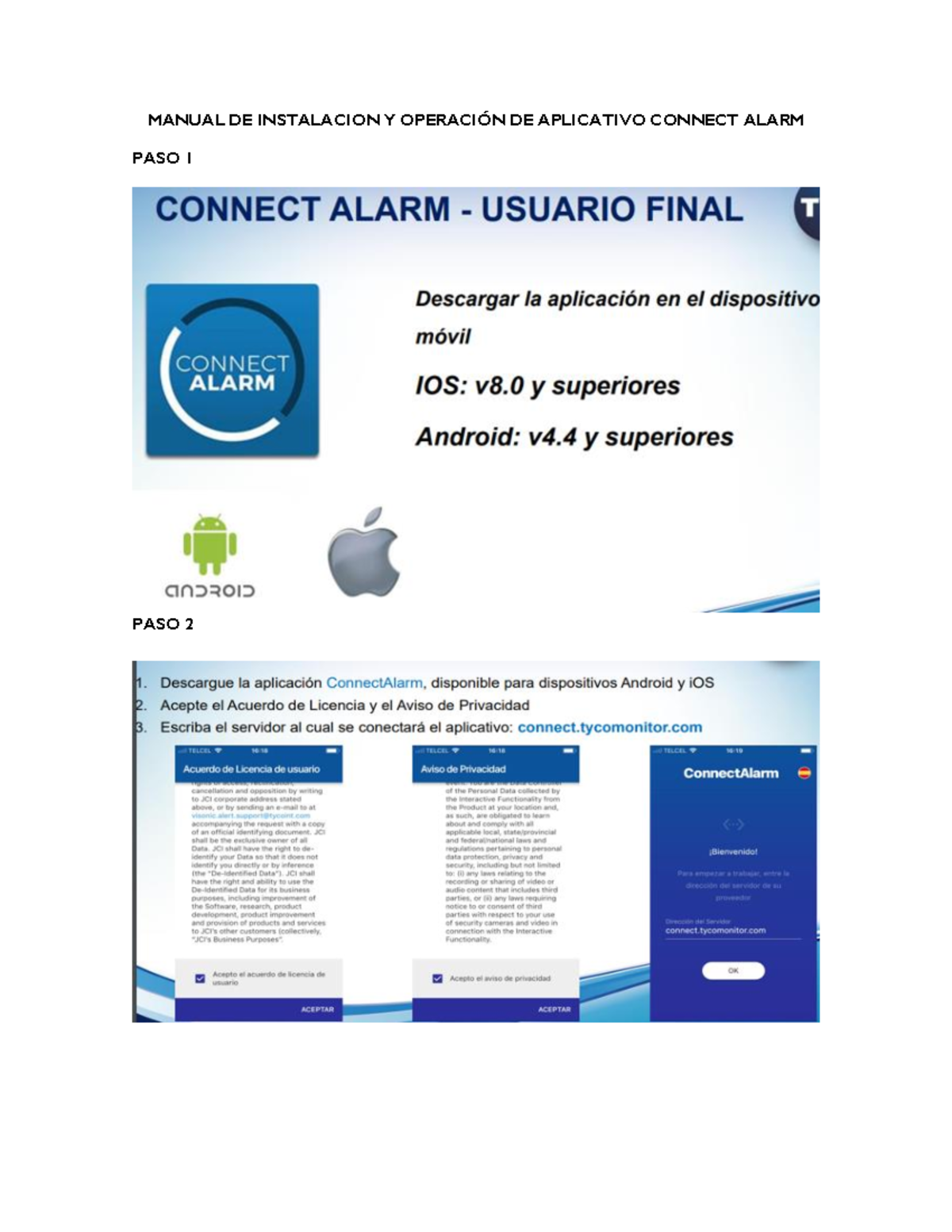 Manual NEO - MANUAL DE INSTALACION Y OPERACIÓN DE APLICATIVO CONNECT ...