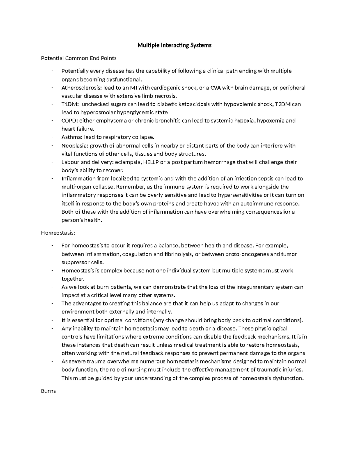 Multiple Interacting System Notes - Multiple Interacting Systems ...