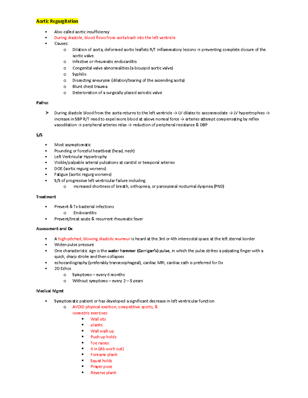 Aortic Regurg and Stenosis - Aortic Regurgitation Also called aortic ...