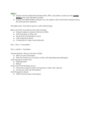 molecular genetics Unit 2 - Cell Cycle: IPMAT Mitosis: series of events ...
