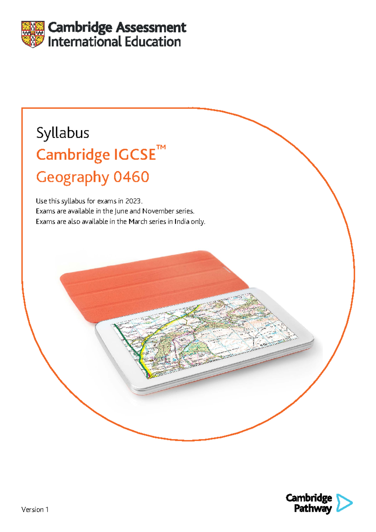 Geography 2023 Syllabus - Version 1 Syllabus Cambridge IGCSE ...