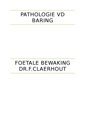 Baringsdynamiek houdingen - BARINGSDYNAMIEK Indaling o BEKKENINGANG ...