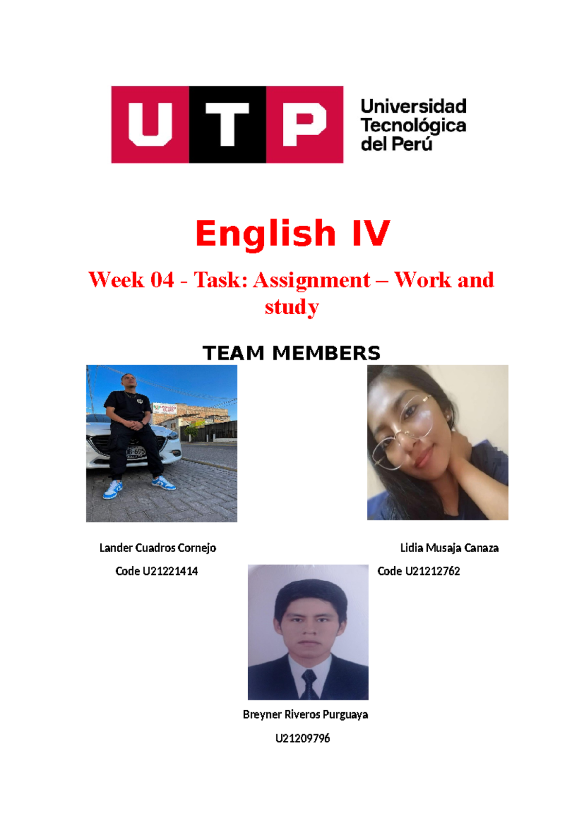 Week 04 – Work and study - ............................................. - Ingles IV - Studocu