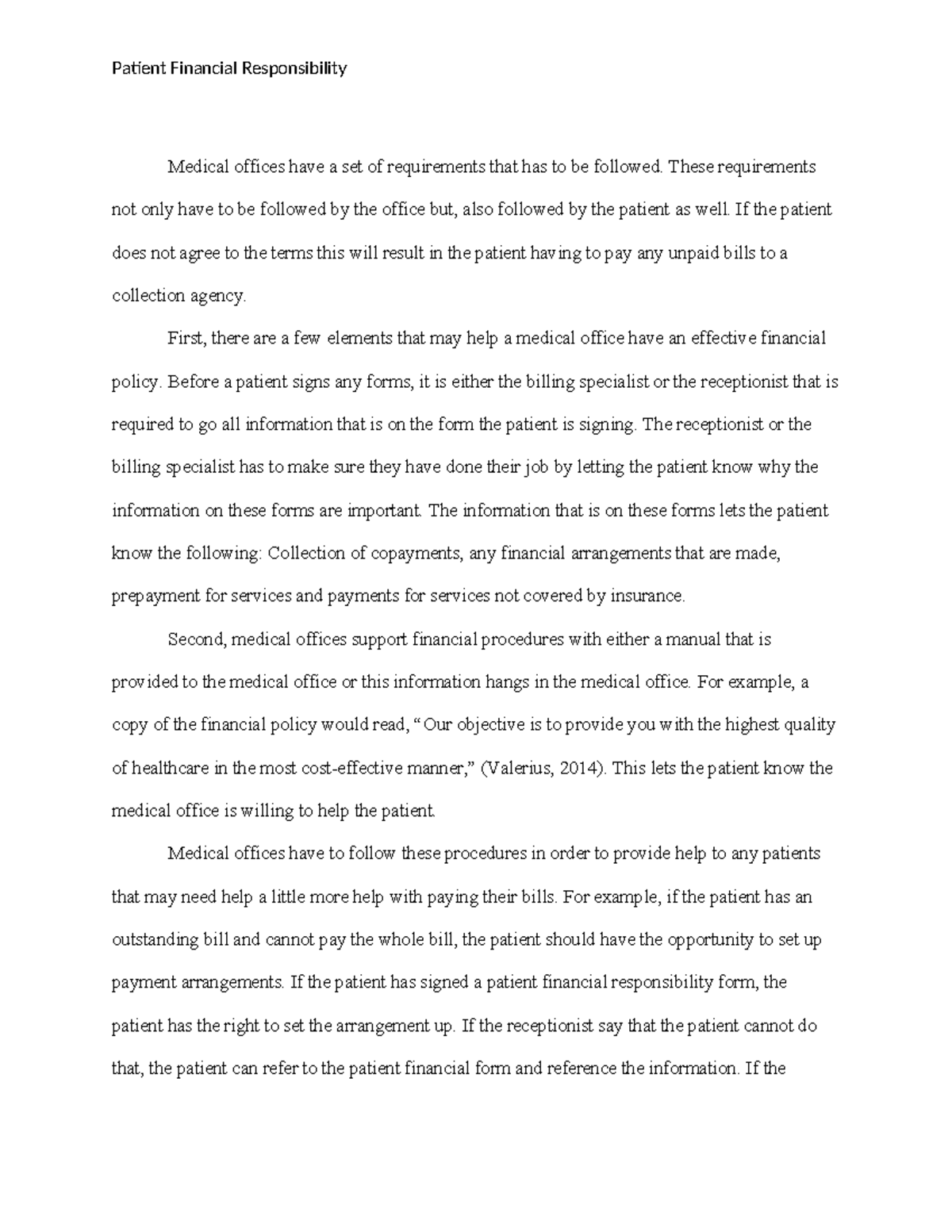 Patient Financial Responsibility - Patient Financial Responsibility ...