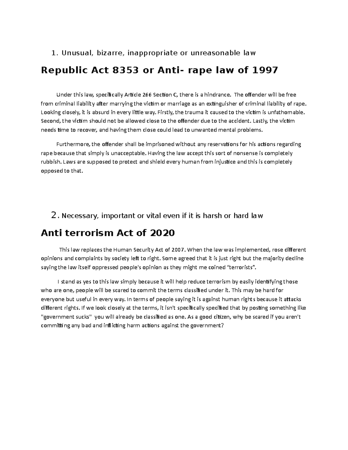 Oblicon DURA LEX SED LEX - 1. Unusual, bizarre, inappropriate or ...