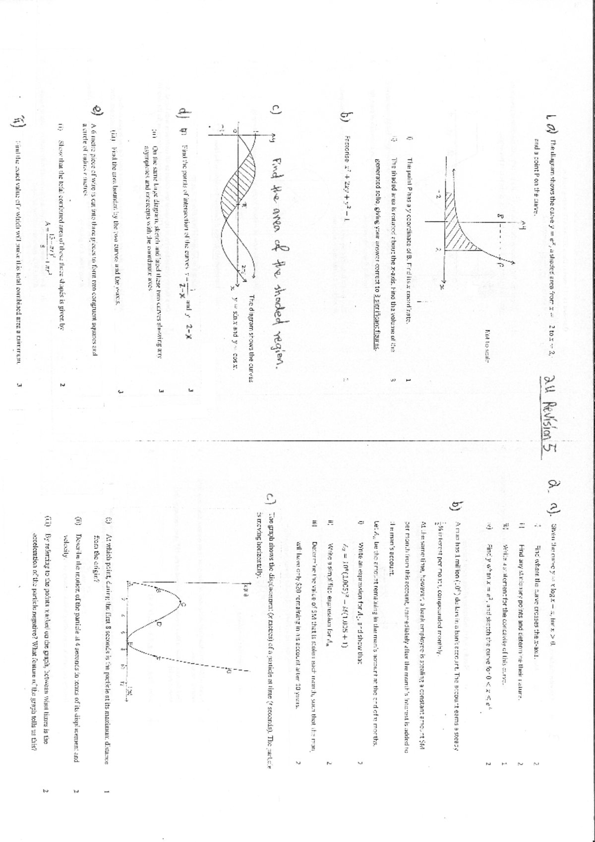 Year 12 2U Revision 05 - Integration and Differentiation - Studocu