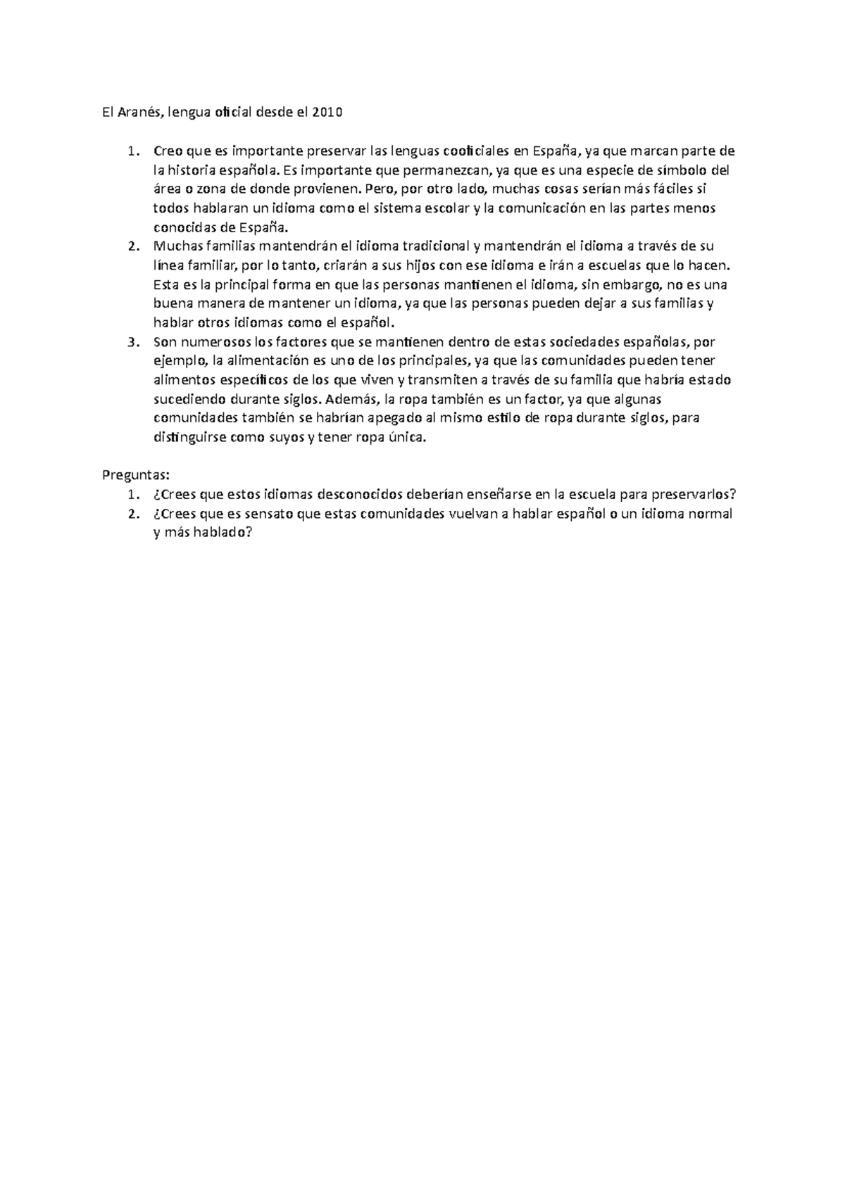 El Aranés, lengua oficial desde el 2010 - Es importante que permanezcan ...