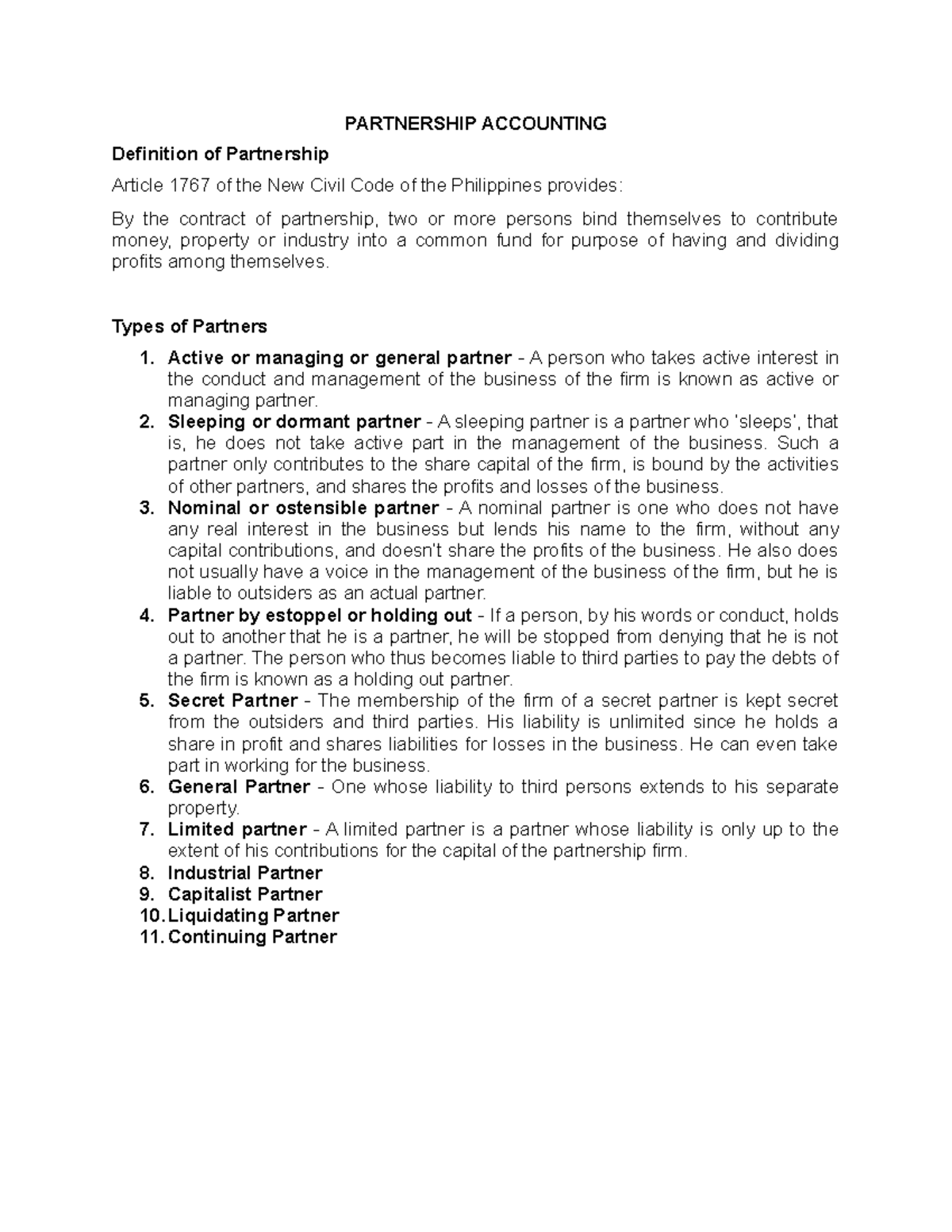 Partnership Accounting Partnership Accounting - PARTNERSHIP ACCOUNTING ...