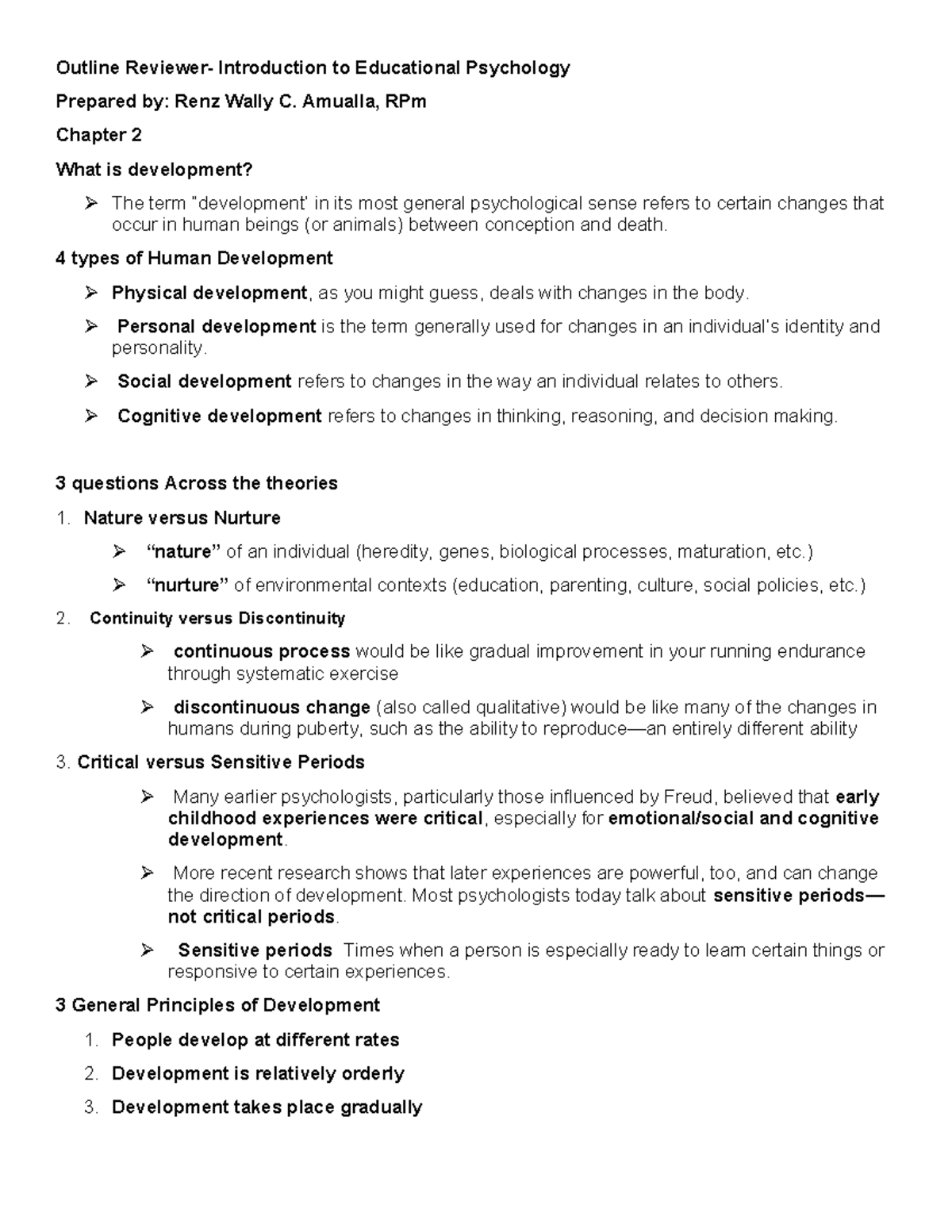 Educ-Psych-Outline-Reviewer - Outline Reviewer- Introduction to ...