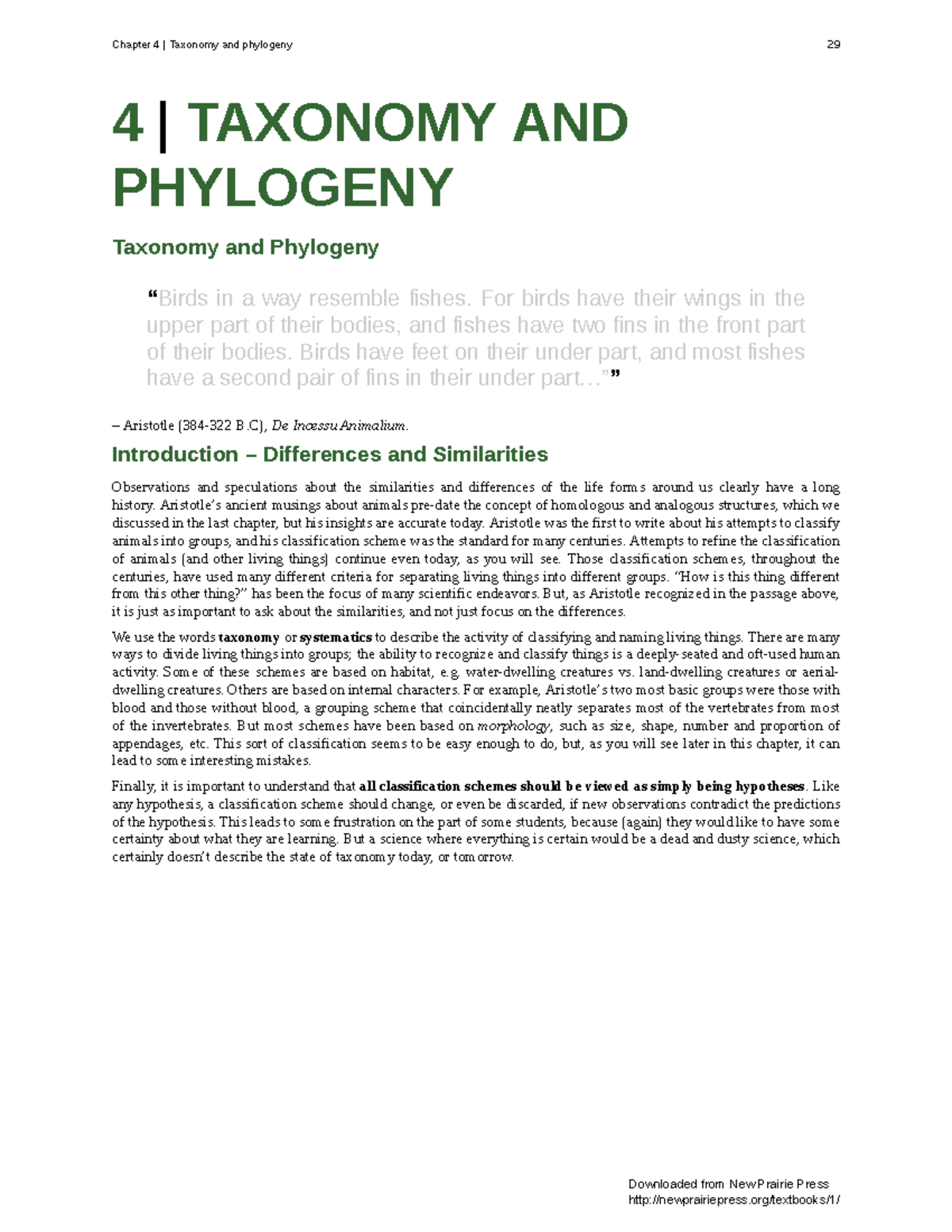 Principles of Biology - 4 | TAXONOMY AND PHYLOGENY Taxonomy and ...