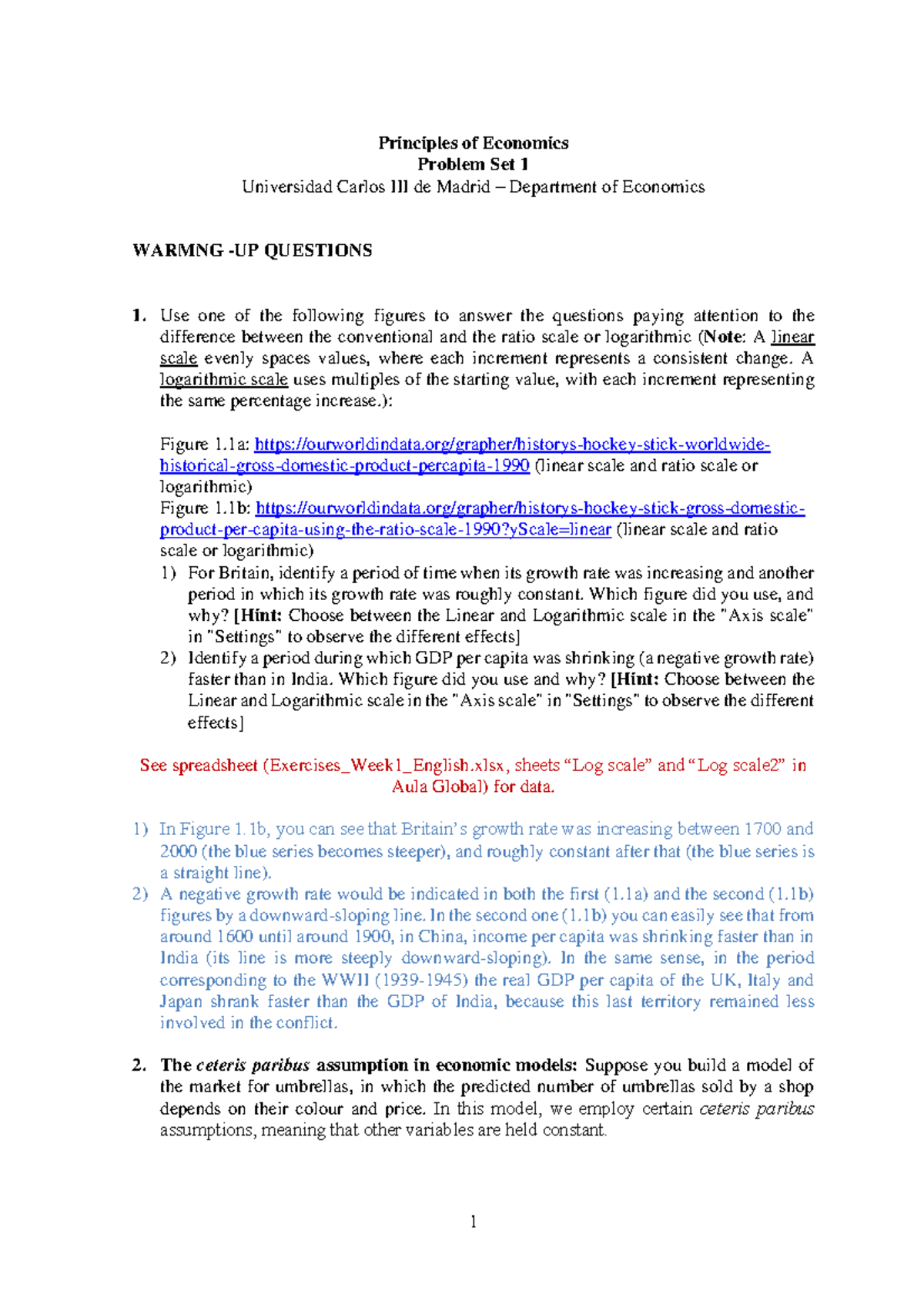 Principles Problem Set 1 Sol 24-25 Eng - Principles of Economics Problem Set 1 Universidad ...