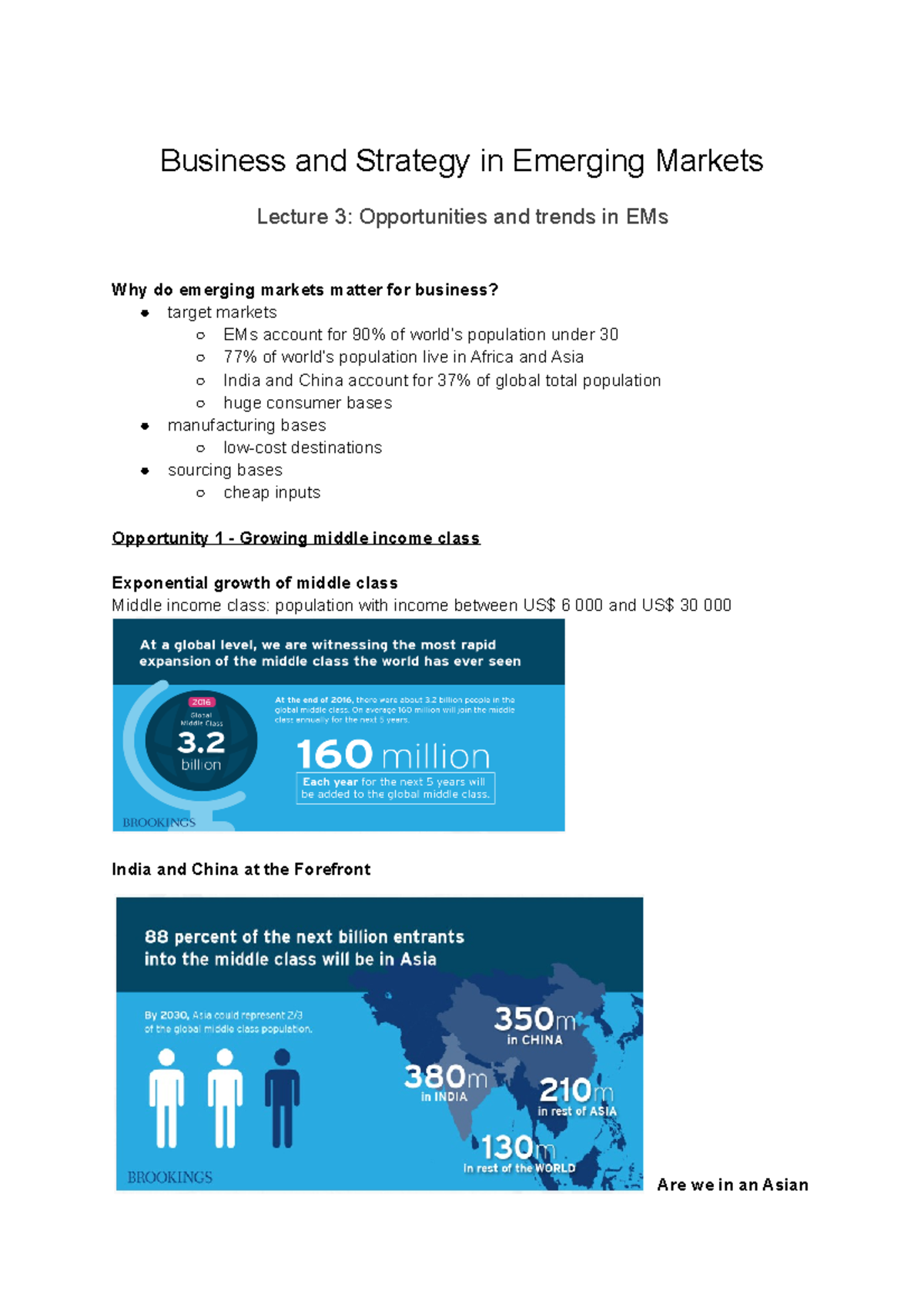 Lecture 3 Opportunities and trends in EMs - Business and Strategy in ...