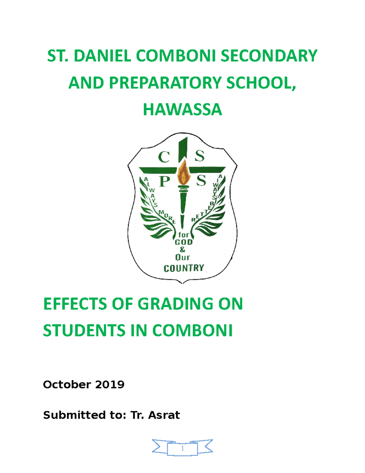 Research ABEL - ghfdmfg,jg - ST. DANIEL COMBONI SECONDARY AND ...