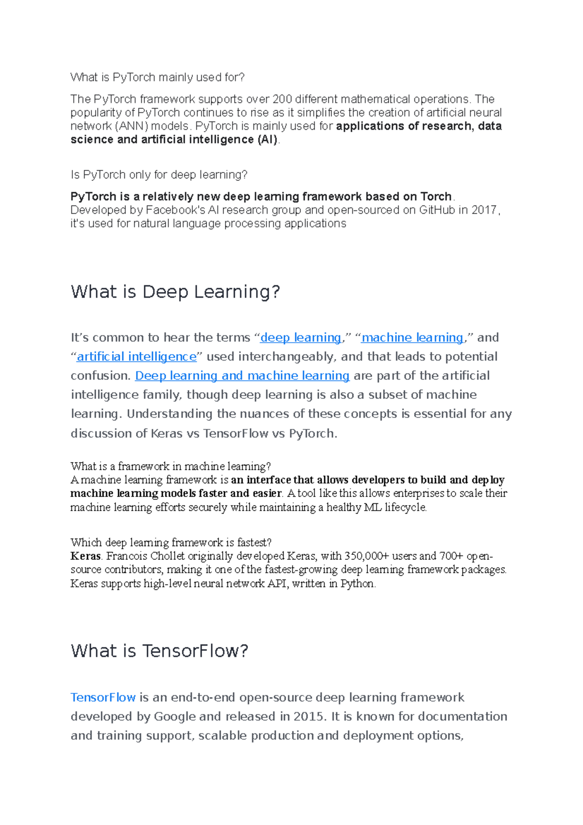 What Is Py Torch Mainly Used For What Is Pytorch Mainly Used For The