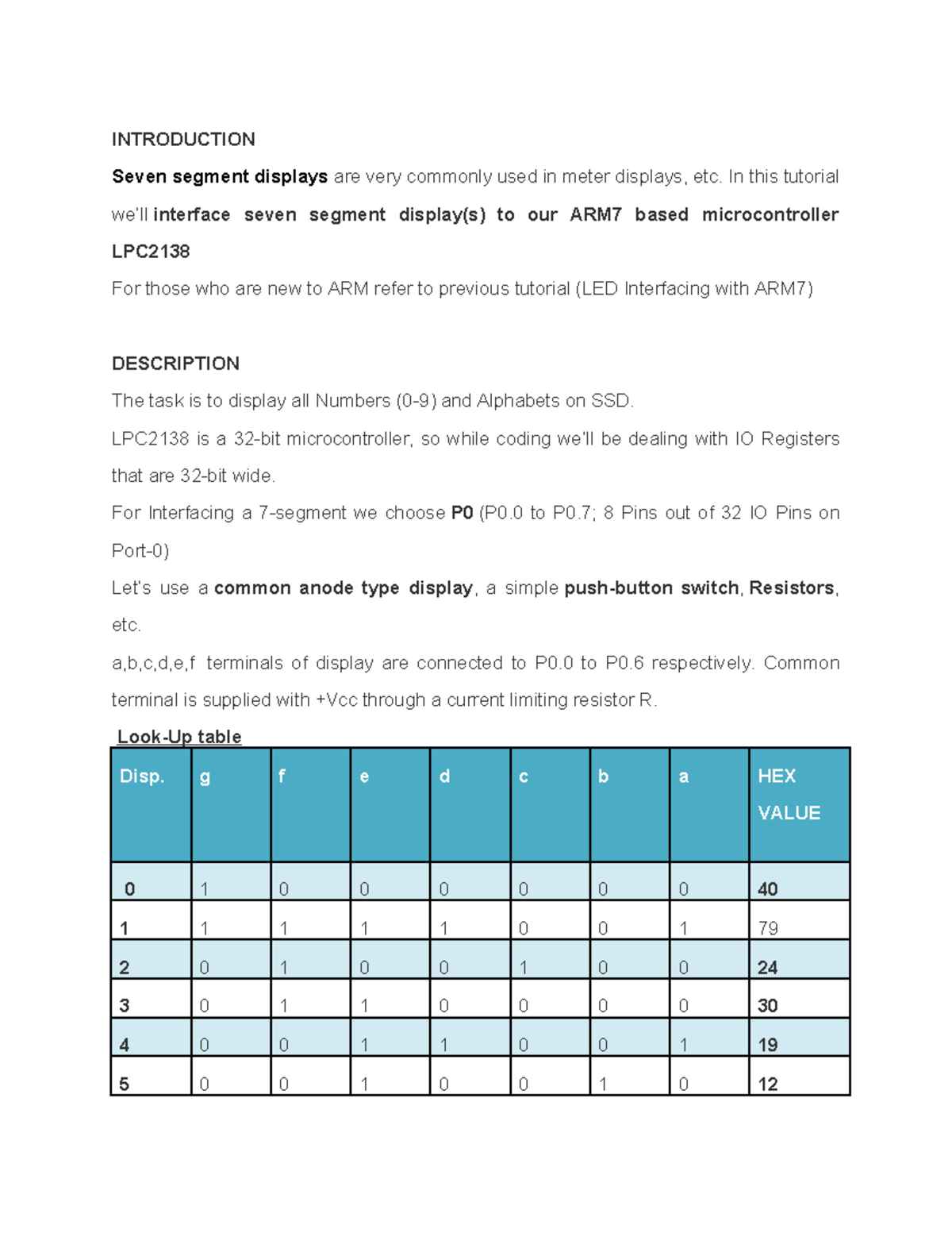 7 seg - INTRODUCTION Seven segment displays are very commonly used in ...