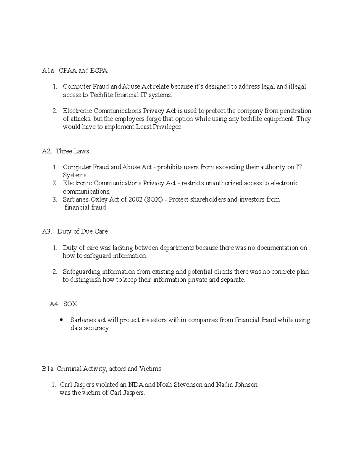 Task-1 legal revision 2 - C 841 - WGU - Studocu
