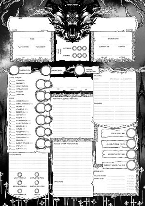 Jaeger Character Sheet - NAME _______________ PLAYER NAME ...