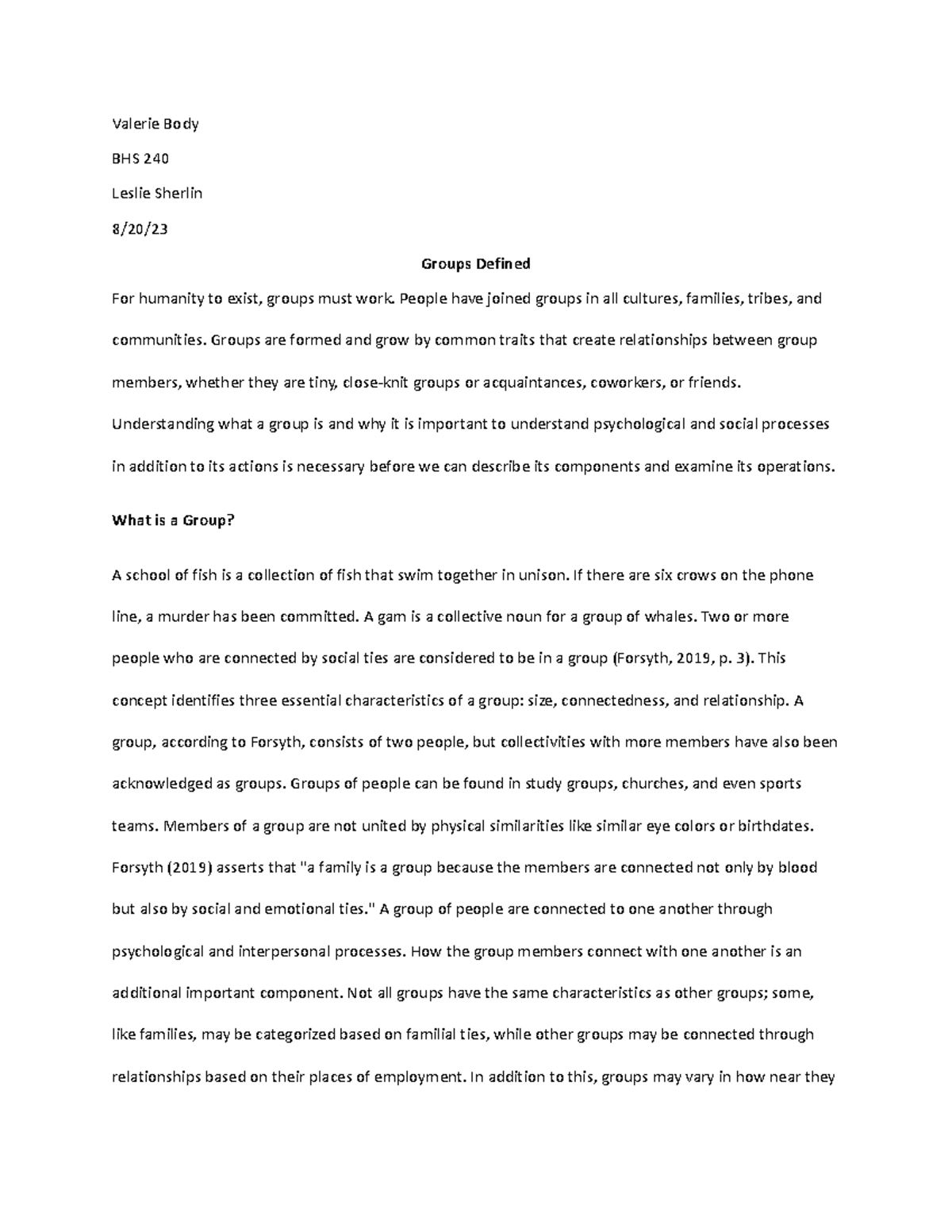 Document 17 - Coursework - Valerie Body BHS 240 Leslie Sherlin 8/20 ...
