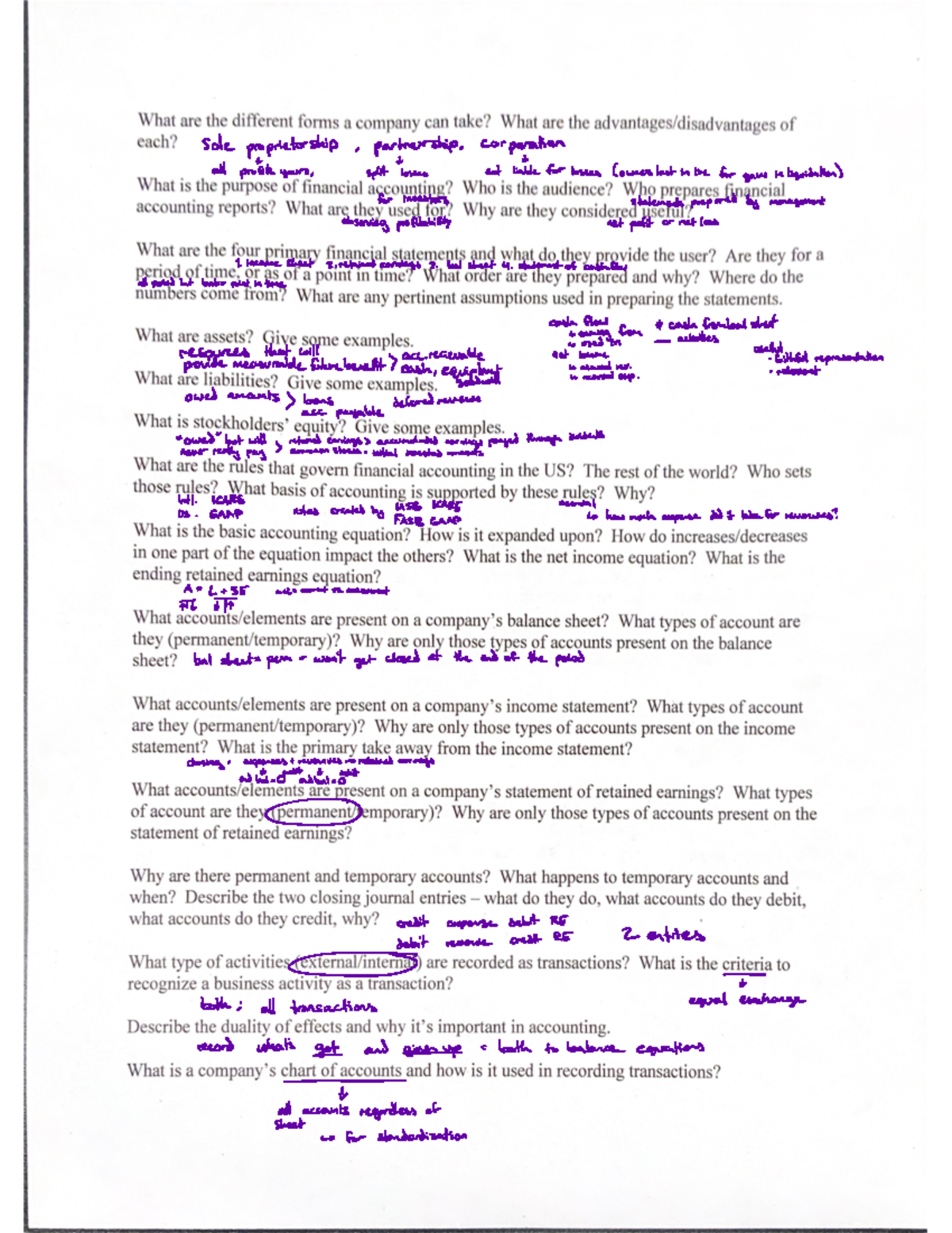 BSAD 060 midterm review - What are the different forms company can each ...