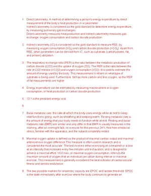 Chapter2Bioenergetics - Chapter 2 Bioenergetics PE 213 Worksheet What ...