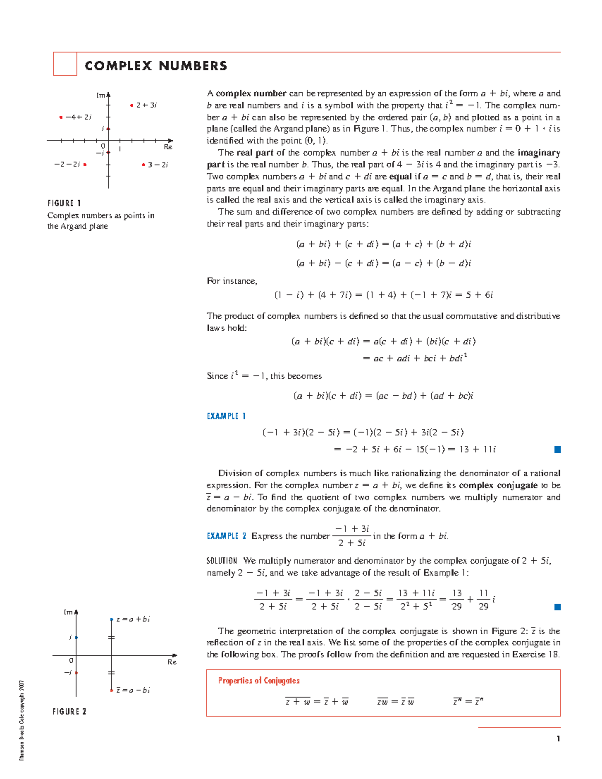 Appendix H Complex Numbers Complex Numbers A Complex Number Can Be Represented By An 