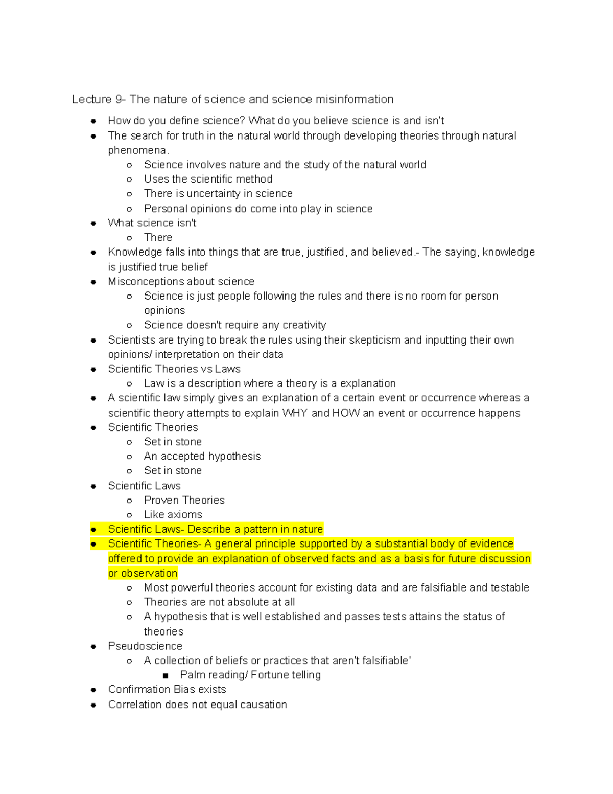 Astronomy 1220 Notes - Lecture 9- The nature of science and science ...