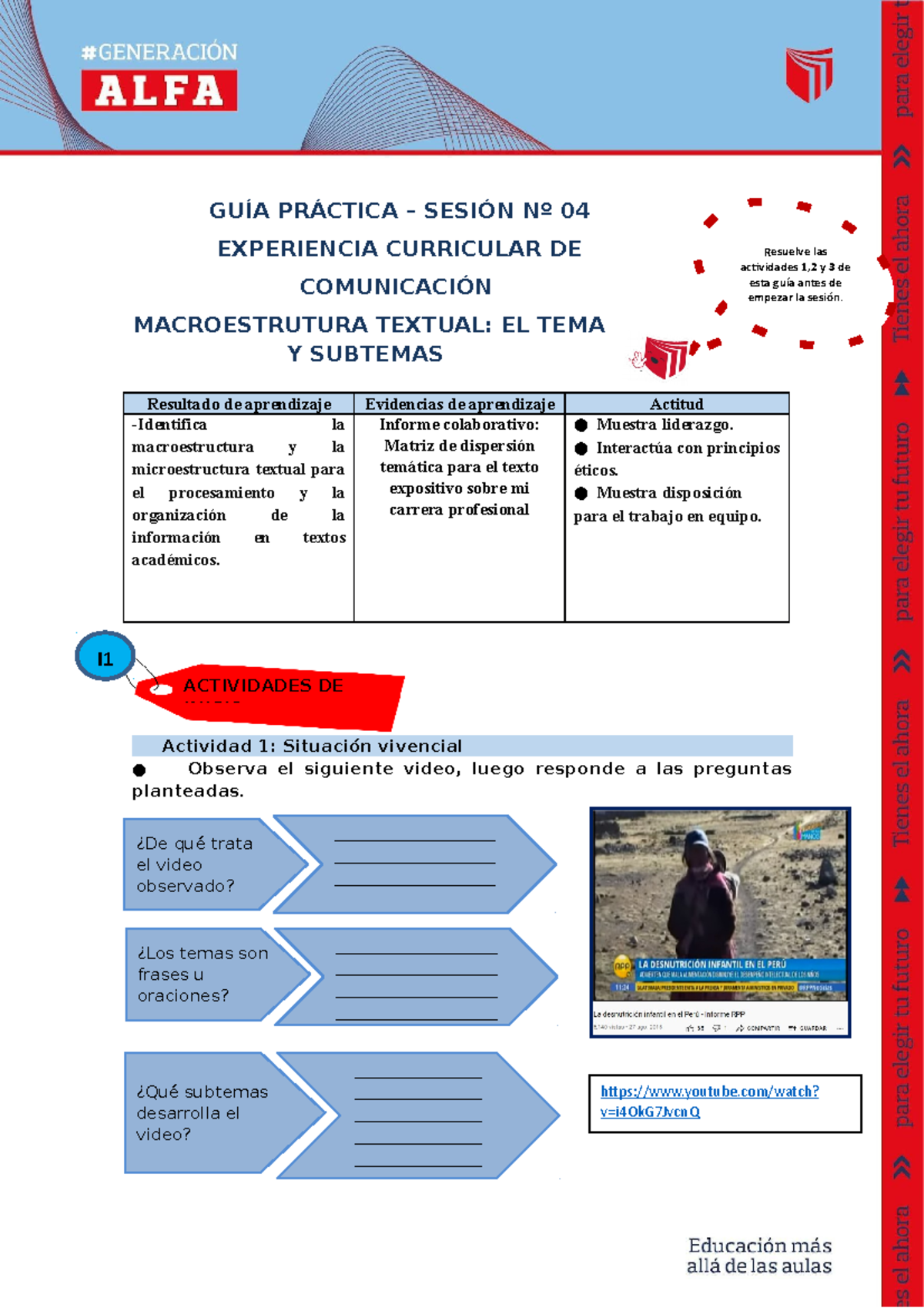Bardales GU ì A PR ü Ctica 4 - GUÍA PRÁCTICA – SESIÓN Nº 04 EXPERIENCIA CURRICULAR DE ...