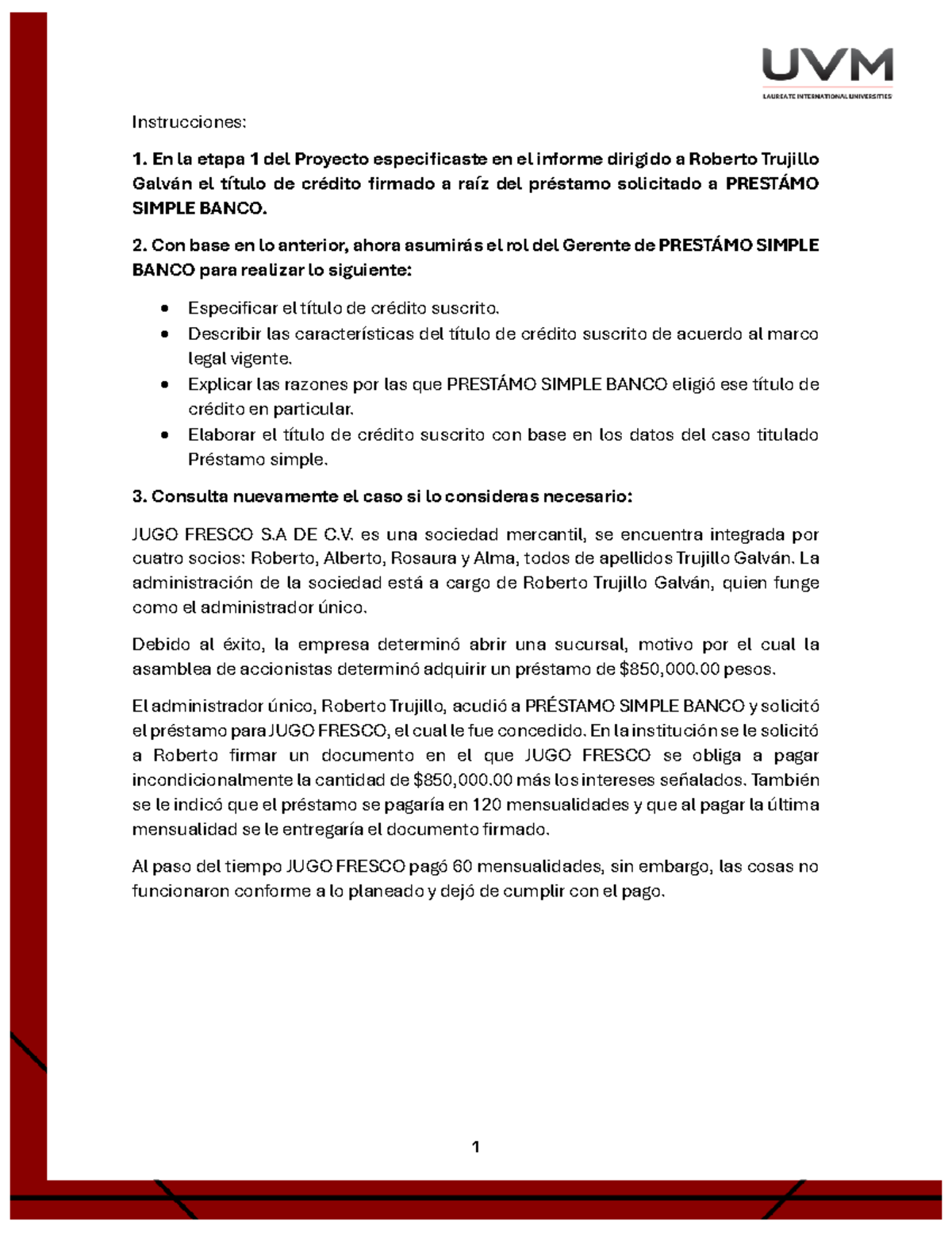 Actividad 6. Proyecto Integrador Etapa 2 - Títulos Y Operaciones DE ...