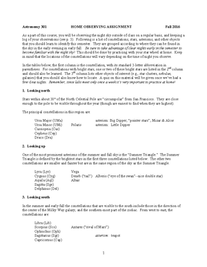 LAB1 star hopping - Laboratory assignment 1 - Astronomy 301 LAB 1 ...