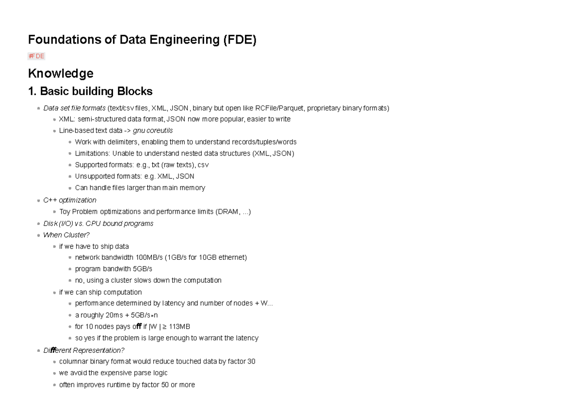 Foundations of Data Engineering (FDE) - Foundations of Data Engineering ...