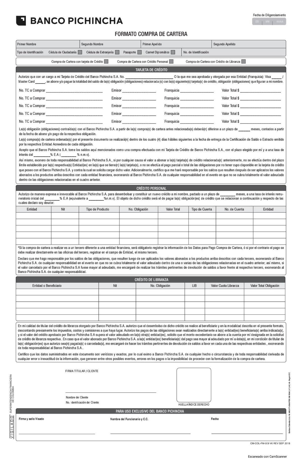 For. Compra DE Cartera - finanzas - Studocu