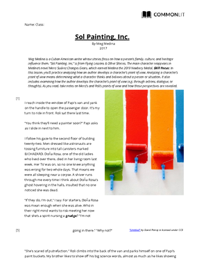 Sol Painting, Inc - this is a good study reasource - Name: Class: Sol ...