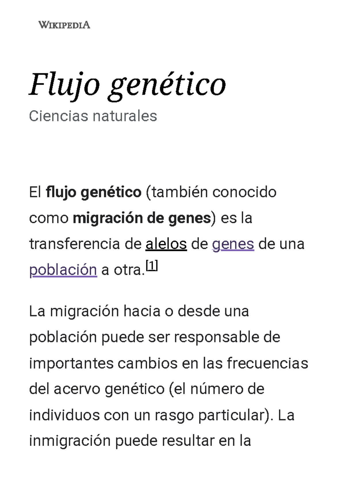 Flujo genético - Wikipedia, la enciclopedia libre - Flujo genético ...
