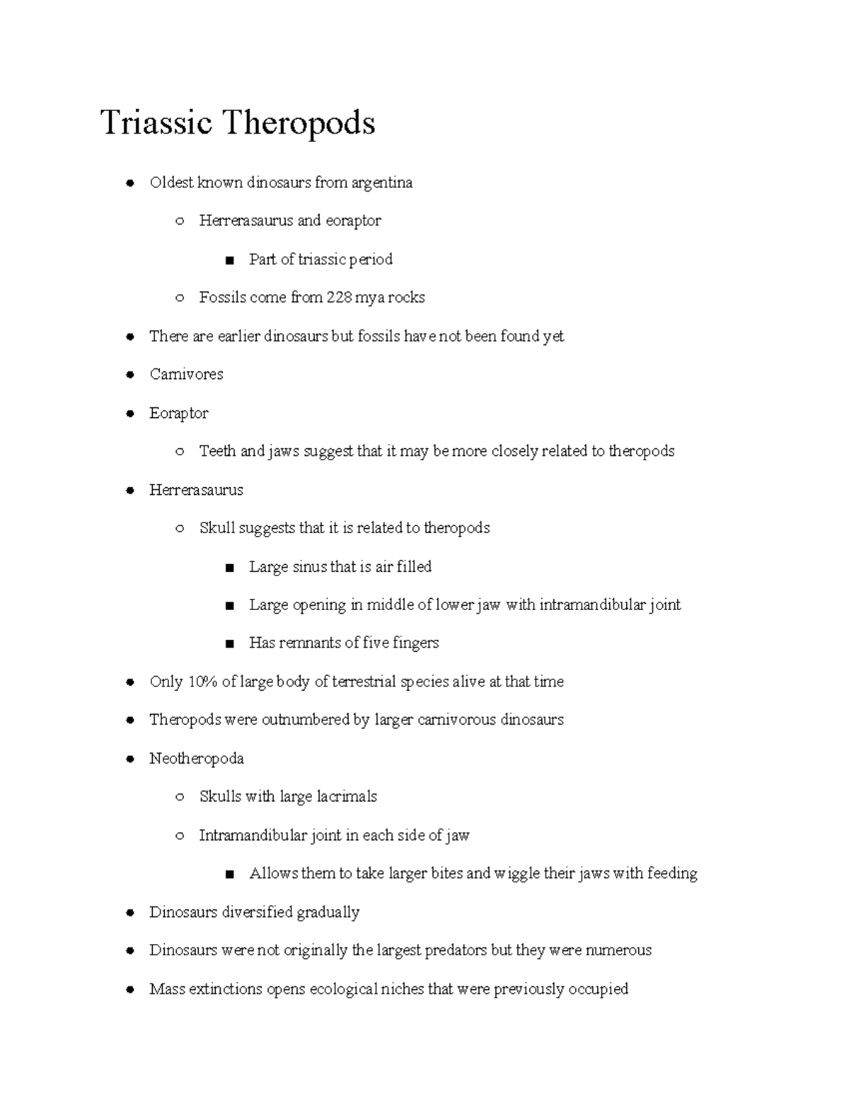 Triassic Theropods - Triassic Theropods Oldest known dinosaurs from ...